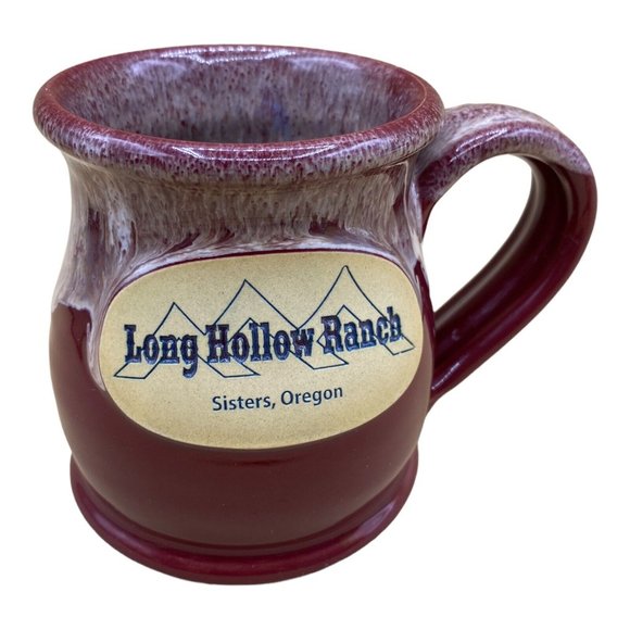 Deneen Pottery | Dining | Maroon Red Deneen Pottery Long Hallow Ranch ...